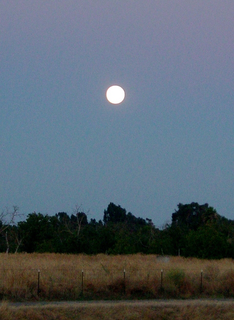 Oakley, CA : Full moon over Marsh Creek photo, picture, image ...