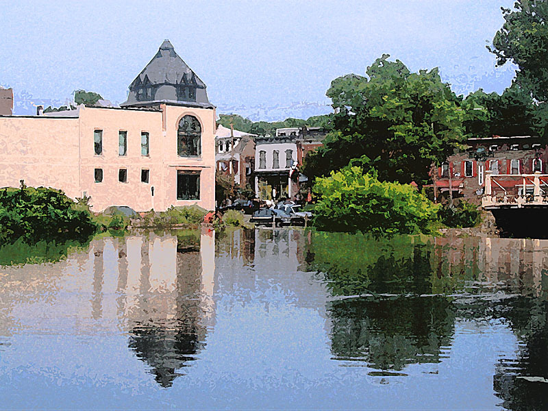 Clinton, NJ : Clinton, NJ as seen from South Branch River photo ...