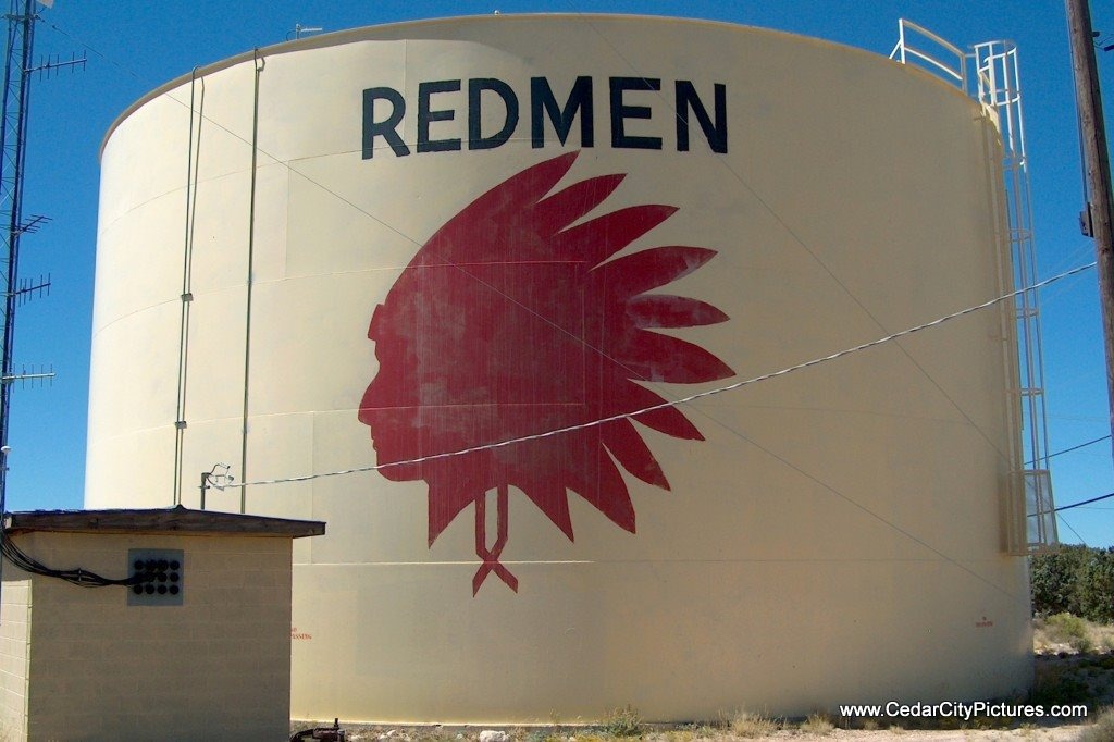Cedar City, UT : Cedar City Redmen Water Tank photo, picture, image ...