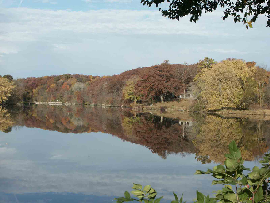 Iowa Falls, IA : Looking up the Iowa River toward Foster Park photo ...