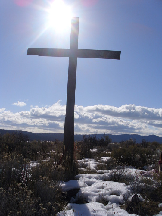Seneca, OR : Cross on top of the mountin photo, picture, image (Oregon ...