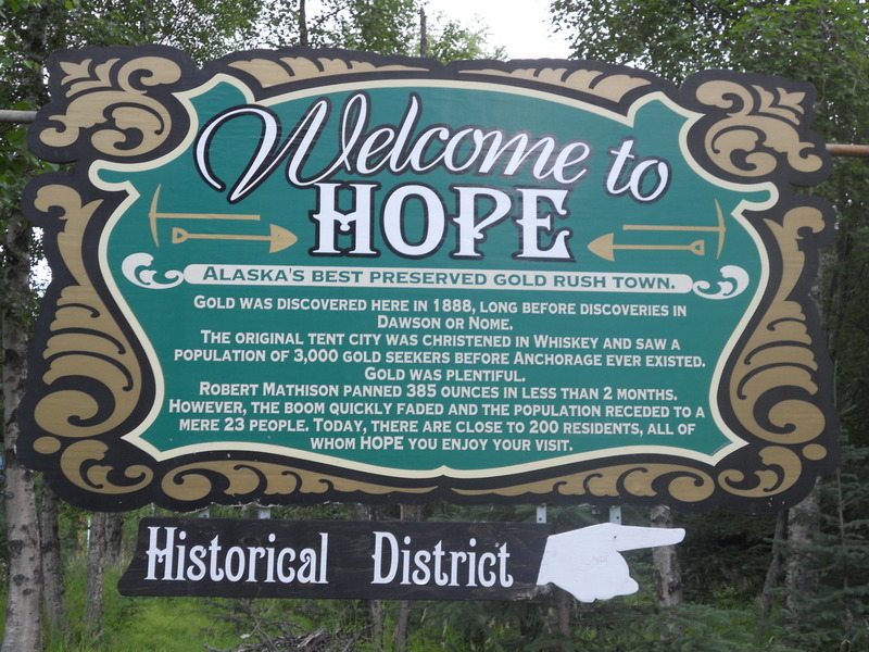 Hope, AK : Welcome to Hope Sign photo, picture, image (Alaska) at city ...