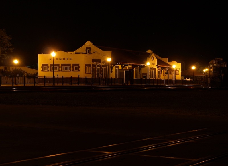 Ardmore, OK : Ardmore, OK Train Depot at night photo, picture, image ...