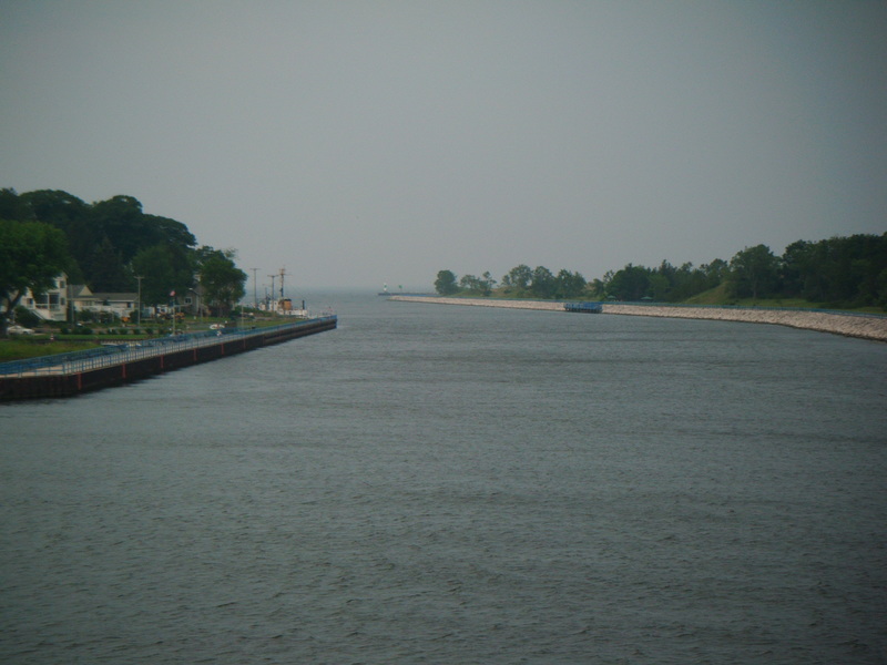 Muskegon, MI : Muskegon Channel leading into Lake Michigan. Muskegon ...