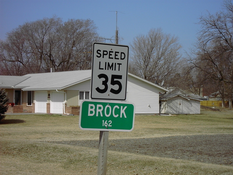 Brock, NE : City limits 2003 photo, picture, image (Nebraska) at city ...