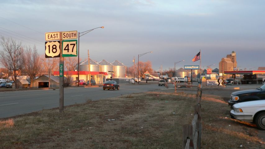 Gregory, SD : Near US Hwy 18/SD Hwy 47 intersection looking eastward ...