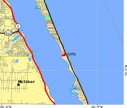 Melbourne Fl Zip Code Map - Map