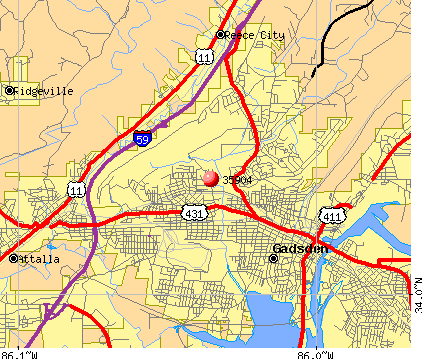 35904 Zip Code (Gadsden, Alabama) Profile - homes, apartments, schools ...