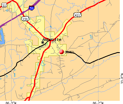 35953 Zip Code (Ashville, Alabama) Profile - homes, apartments, schools ...