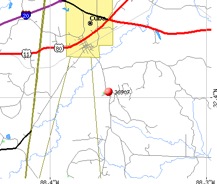 36907 Zip Code (Cuba, Alabama) Profile - homes, apartments, schools ...