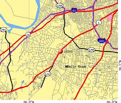 37205 Zip Code (Nashville-Davidson, Tennessee) Profile - homes ...