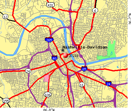 37219 Zip Code (Nashville-Davidson, Tennessee) Profile - homes ...