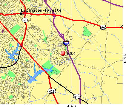 Lexington Ky Zip Code Map - Map