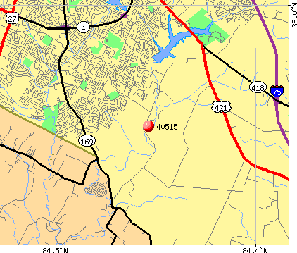 Lexington Kentucky Zip Code Map - Map