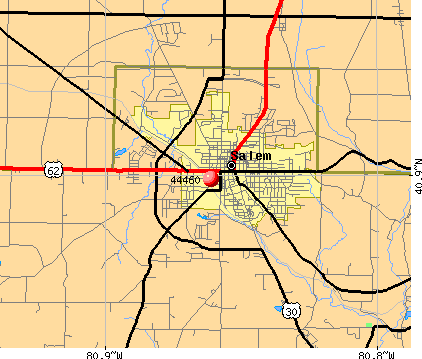44460 Zip Code (Salem, Ohio) Profile - homes, apartments, schools ...