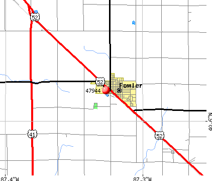 47944 Zip Code (Fowler, Indiana) Profile - homes, apartments, schools ...