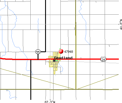 47948 Zip Code (Goodland, Indiana) Profile - homes, apartments, schools ...