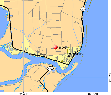 48001 Zip Code (Pearl Beach, Michigan) Profile - homes, apartments ...