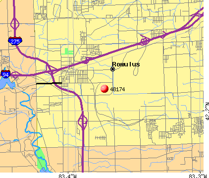 48174 Zip Code (Romulus, Michigan) Profile - homes, apartments, schools ...