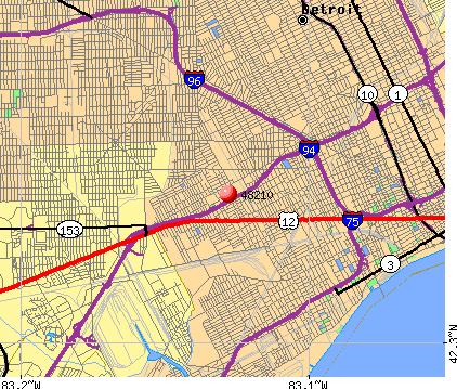 48210 Zip Code (Detroit, Michigan) Profile - homes, apartments, schools ...