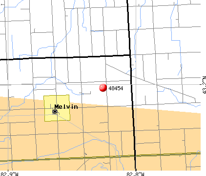 48454 Zip Code (Melvin, Michigan) Profile - homes, apartments, schools ...