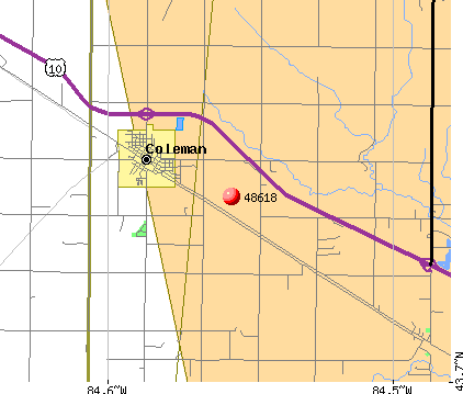 48618 Zip Code (Coleman, Michigan) Profile - homes, apartments, schools ...
