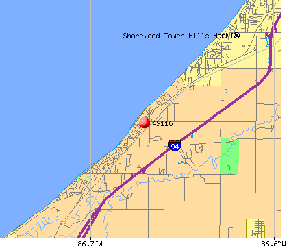 49116 Zip Code (Shorewood-Tower Hills-Harbert, Michigan) Profile ...