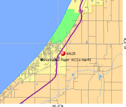 49125 Zip Code (Shorewood-Tower Hills-Harbert, Michigan) Profile ...