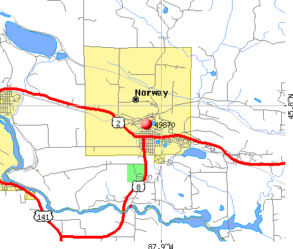 49870 Zip Code (Norway, Michigan) Profile - homes, apartments, schools ...