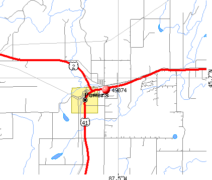 49874 Zip Code (Powers, Michigan) Profile - homes, apartments, schools ...