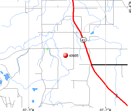 49885 Zip Code (Michigan) Profile - homes, apartments, schools, population, income, averages ...