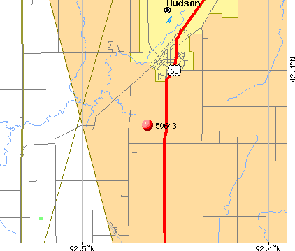 50643 Zip Code (Hudson, Iowa) Profile - homes, apartments, schools ...