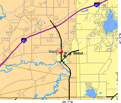 53103 Zip Code (Big Bend, Wisconsin) Profile - homes, apartments ...