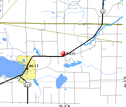54111 Zip Code (Cecil, Wisconsin) Profile - homes, apartments, schools ...