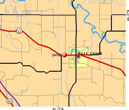 54742 Zip Code (Fall Creek, Wisconsin) Profile - homes, apartments ...