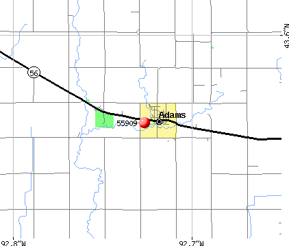 55909 Zip Code (Adams, Minnesota) Profile - homes, apartments, schools ...