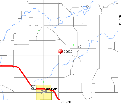 55922 Zip Code (Canton, Minnesota) Profile - homes, apartments, schools ...