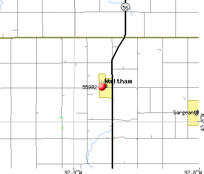55982 Zip Code (Waltham, Minnesota) Profile - homes, apartments ...