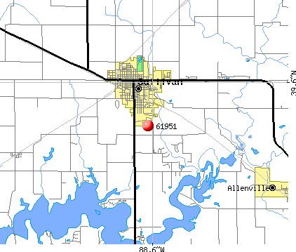 61951 Zip Code (Sullivan, Illinois) Profile - homes, apartments ...