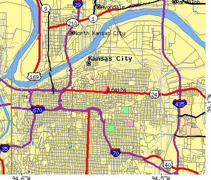 Kansas City Missouri Zip Code Map - Map