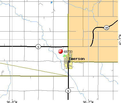 68733 Zip Code (Emerson, Nebraska) Profile - homes, apartments, schools ...