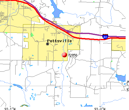 Pottsville Arkansas Zip Code
