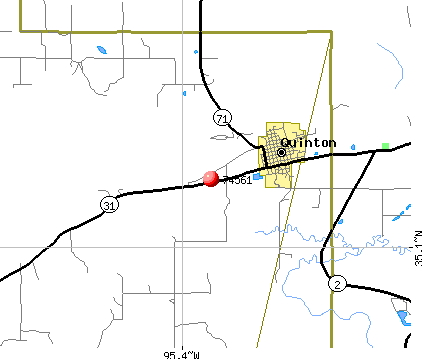 74561 Zip Code (Quinton, Oklahoma) Profile - homes, apartments, schools ...