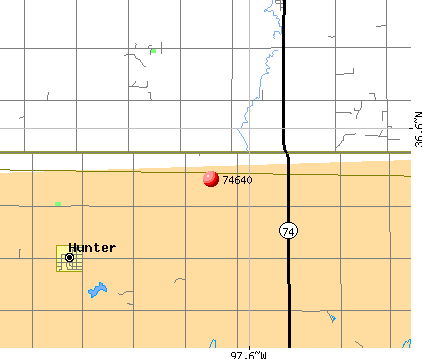 74640 Zip Code (Hunter, Oklahoma) Profile - homes, apartments, schools ...