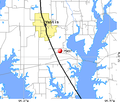 Yantis Texas Map