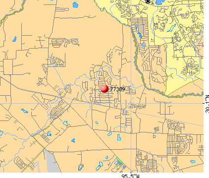 The Woodlands Tx Zip Code Map - United States Map