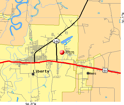 77575 Zip Code (Liberty, Texas) Profile - homes, apartments, schools ...