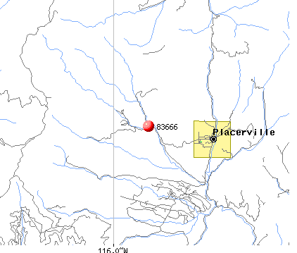 Placerville Ca Zip Code Map - Map