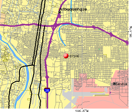 Albuquerque Nm Zip Code Map - Map