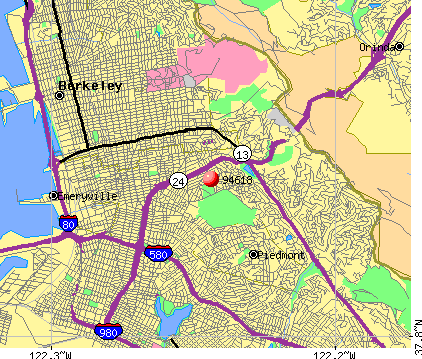 Oakland Zip Code Map - United States Map